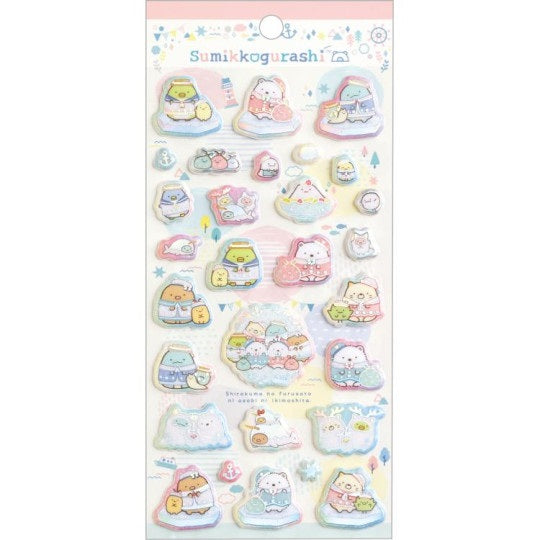 Sumikko Gurashi Glitter Puffy Stickers - Shirokuma´s Hometown Theme ...